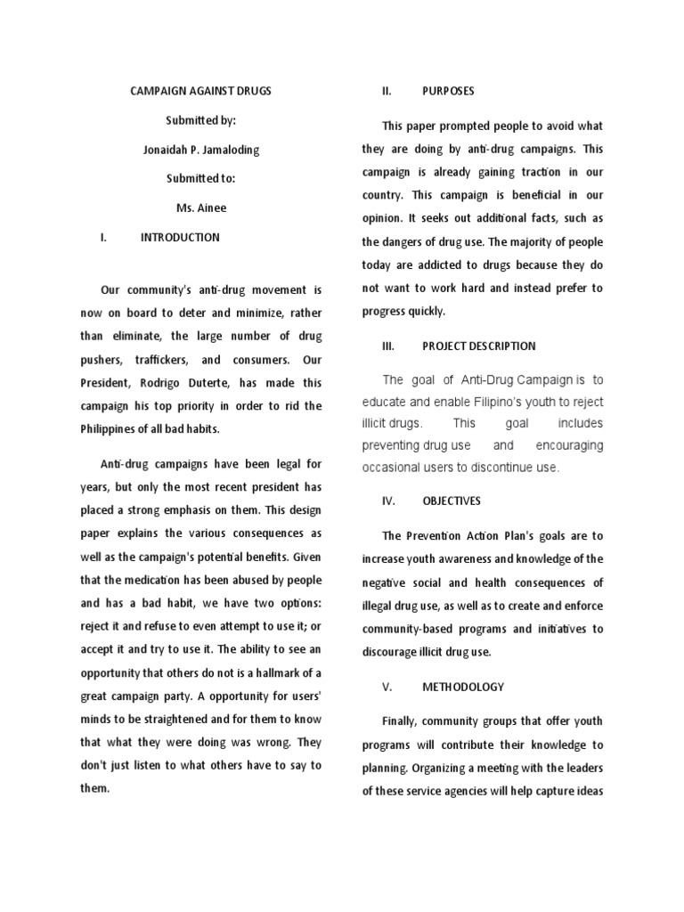 Campaign Against Drugs | PDF | Substance Abuse | Drugs