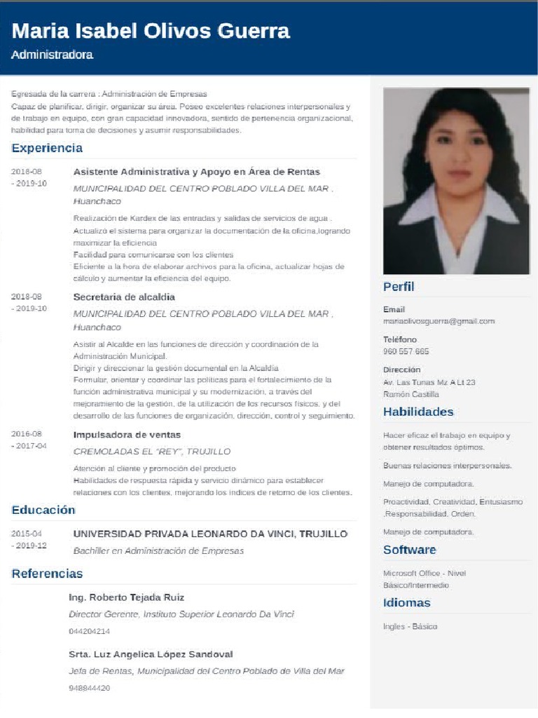 Maria CV | PDF
