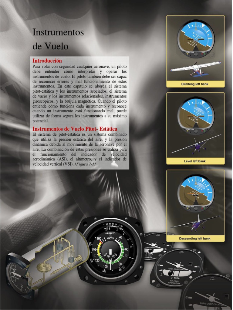 Capítulo 3 Instrumentos de Vuelo | PDF | Altímetro | Control de tráfico ...