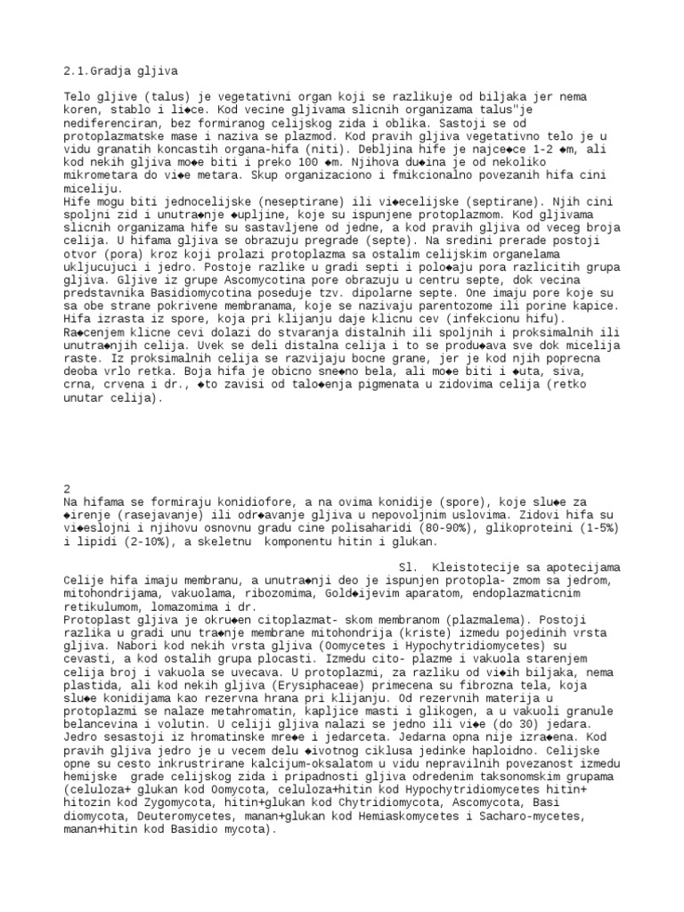 Gradja Gljiva | PDF