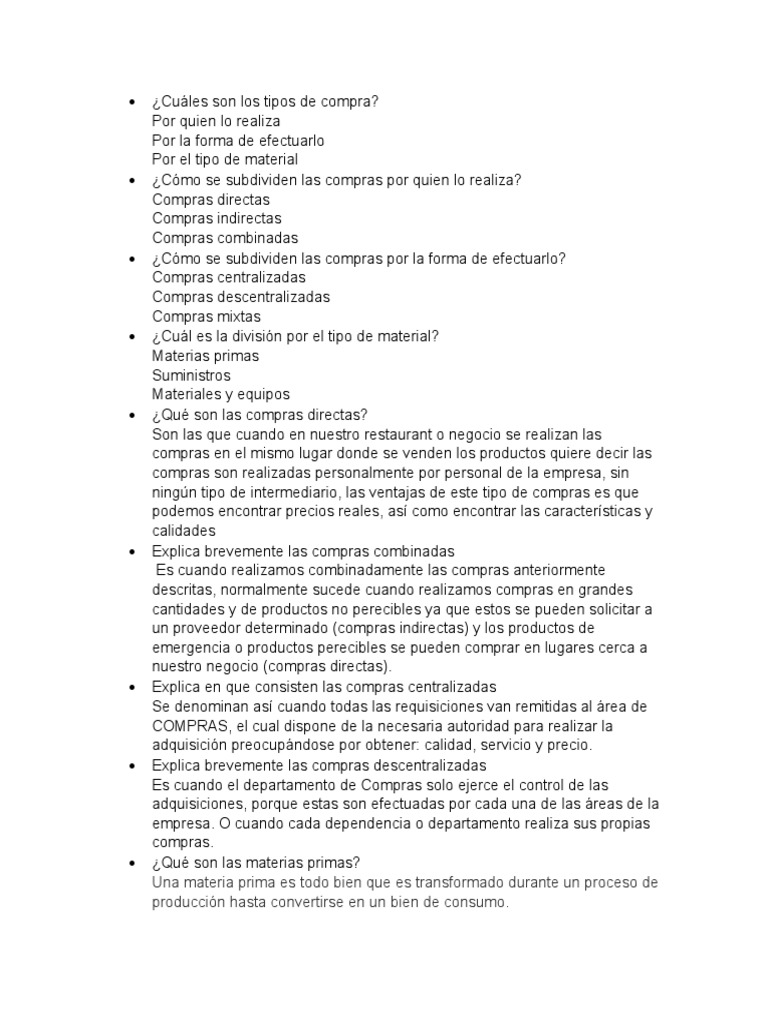 Cuáles Son Los Tipos de Compra | PDF | Los consumidores | Empresas