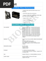 Pegatron Corporation 2AB6 Mainboard Specs | PDF