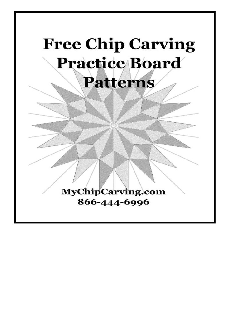Free Chip Carving Practice Board Patterns | PDF