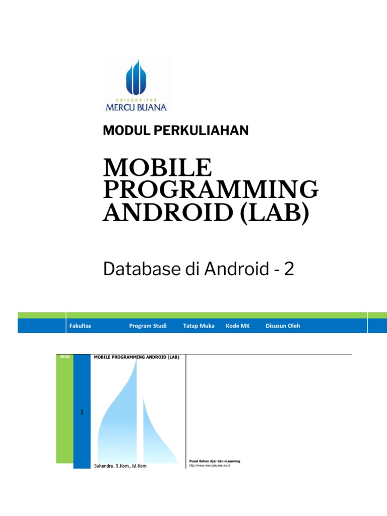 Modul Mobile Programming Android (TM12) | PDF Modul Mobile Programming Android (TM12) | PDF