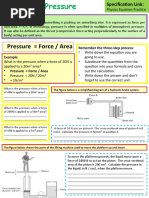 PRESSURE - Part 2 (Numericals) | PDF | Pressure | Force