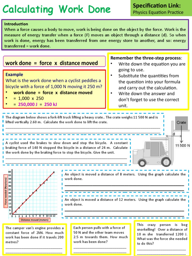 Remember The Three-Step Process:: Example | PDF | Distance | Force