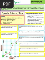 Session 1 - Speed-Time Graph Worksheet - For Student | PDF ...
