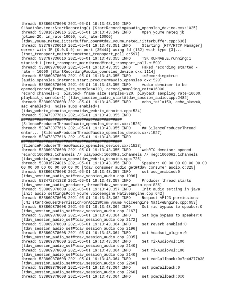 Ymrtc Log | PDF | Data Transmission | Internet