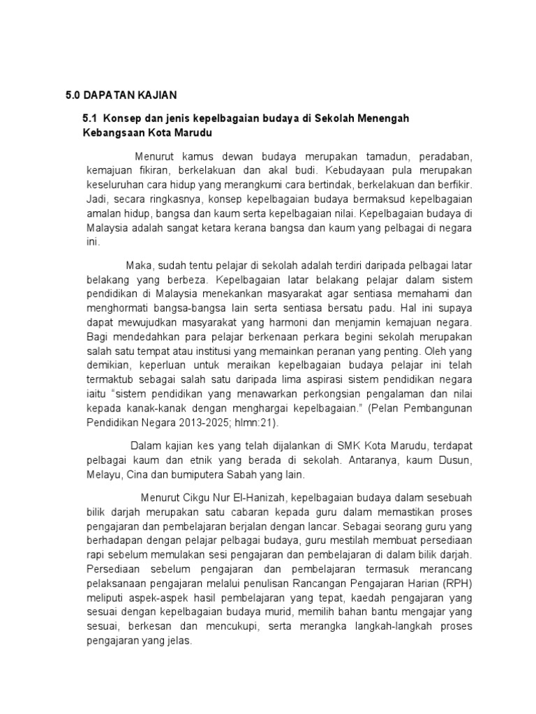 Kps Dapatan Kajian | PDF