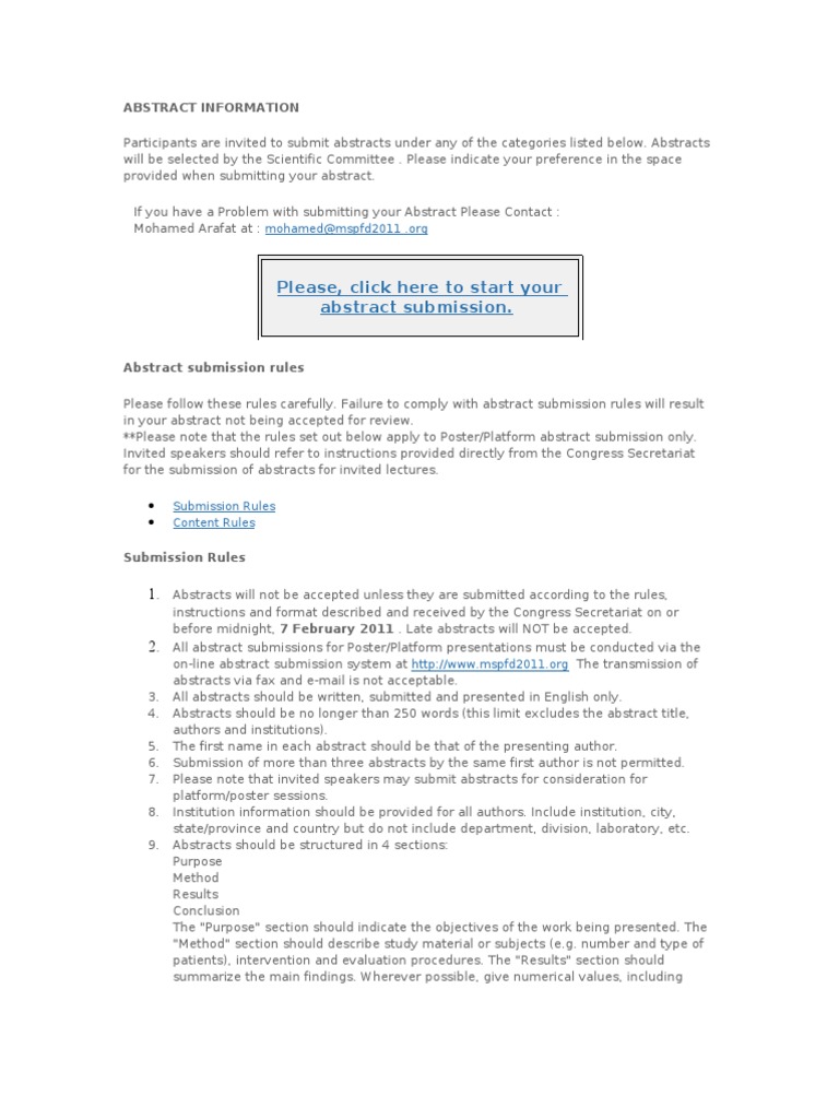 Abstract Information | Download Free PDF | Abstract (Summary) | Bracket