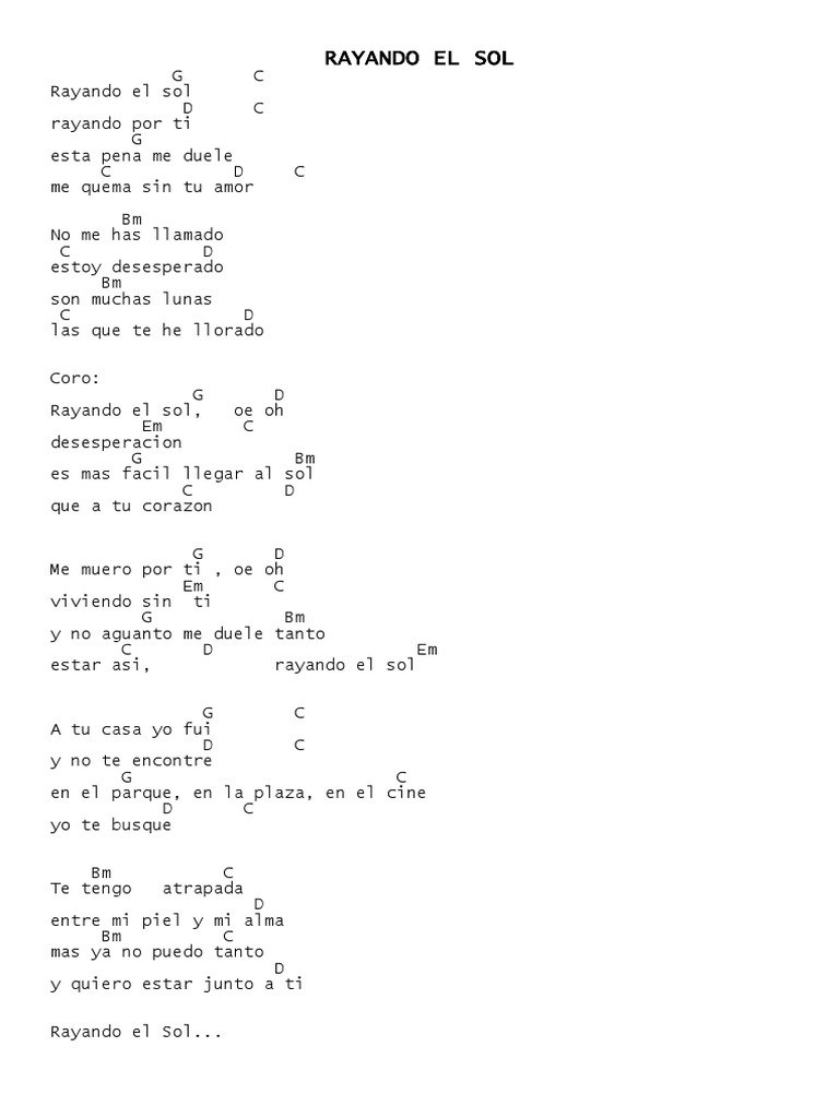 Rayando El Sol | PDF