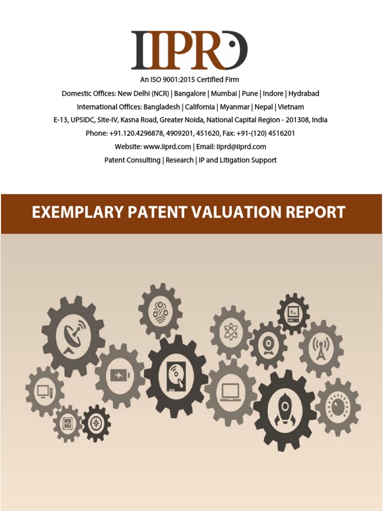 Patent Valuation Report for WATCH | PDF | Net Present Value | Business