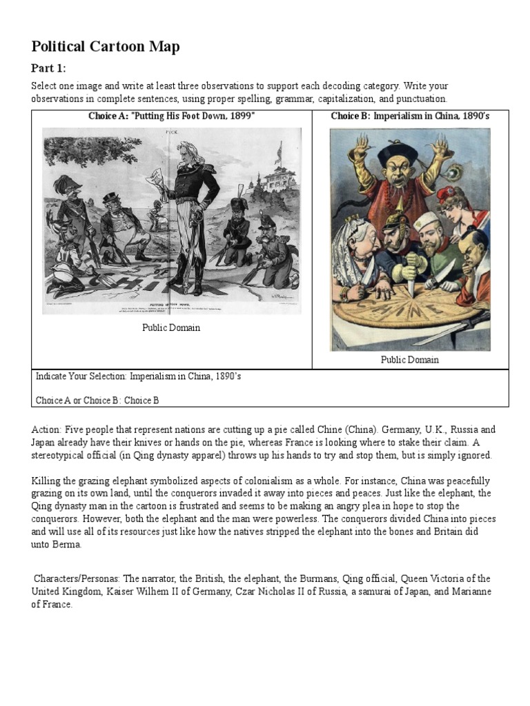 Carving Up China: A Political Cartoon | PDF | Wilhelm Ii | Qing Dynasty