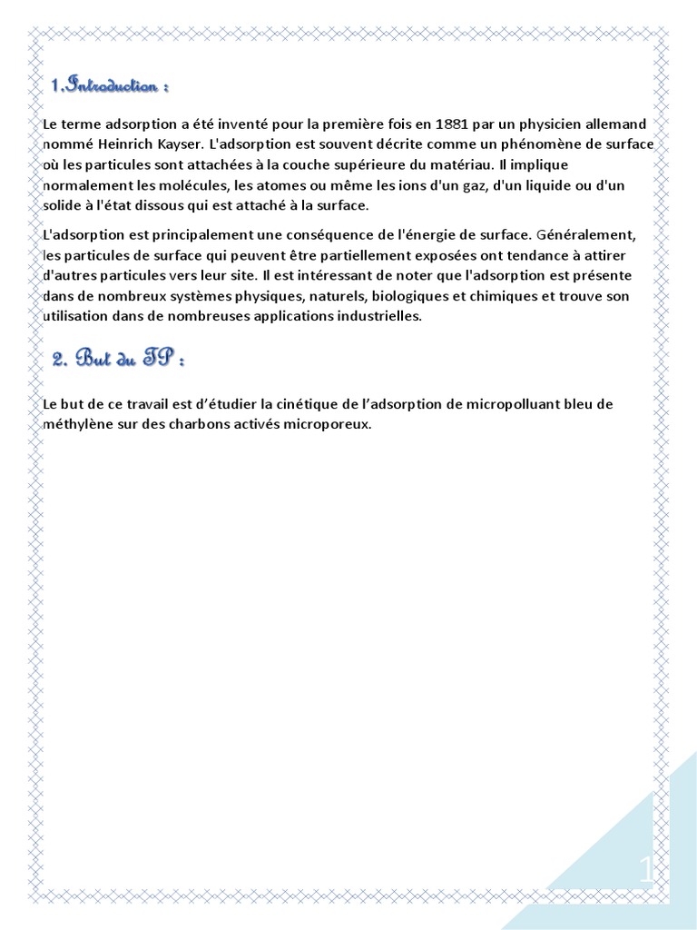 TP Finale Adsorption | PDF | Adsorption | Ion