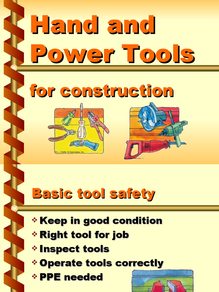 Hand and Power Tools For Construction | PDF | Switch | Personal ...