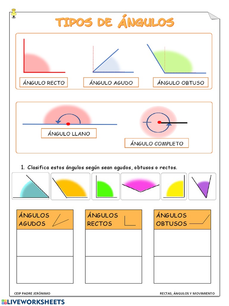 Clasifica Estos Ángulos Según Sean Agudos, Obtusos o Rectos | PDF