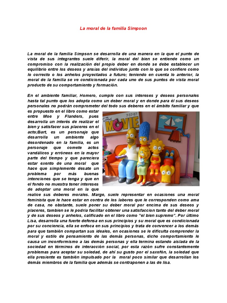 La Moral de La Familia Simpson | PDF