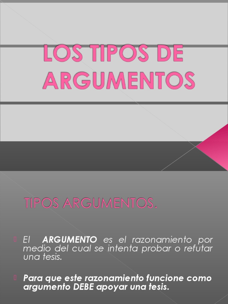Tipos de Argumentos - 1 | Descargar gratis PDF | Razón | Argumento