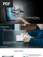 Panduan Lengkap Penulisan Sitasi | PDF