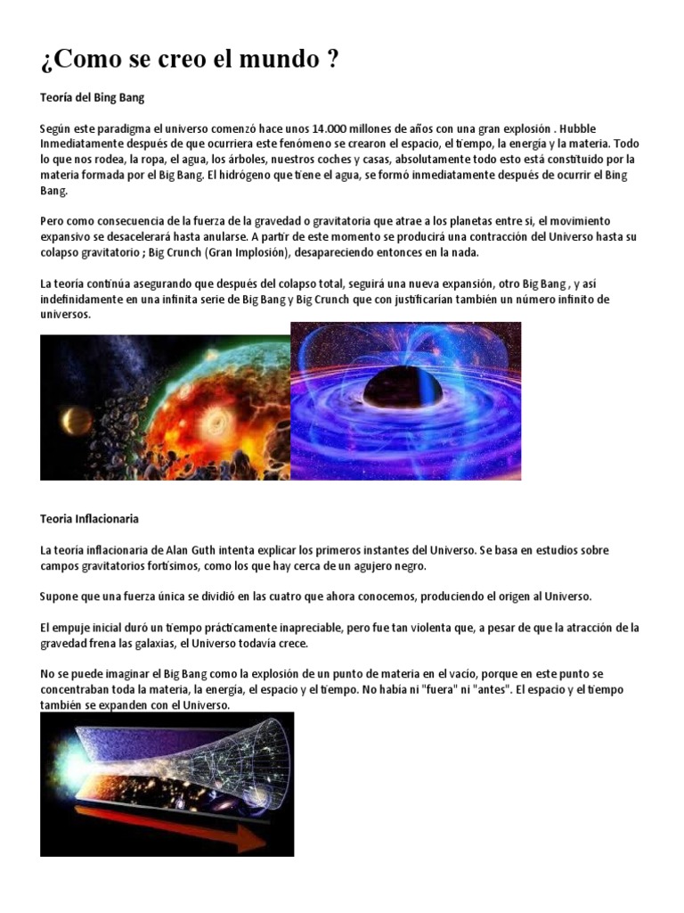 Como Se Creo El Mundo | PDF