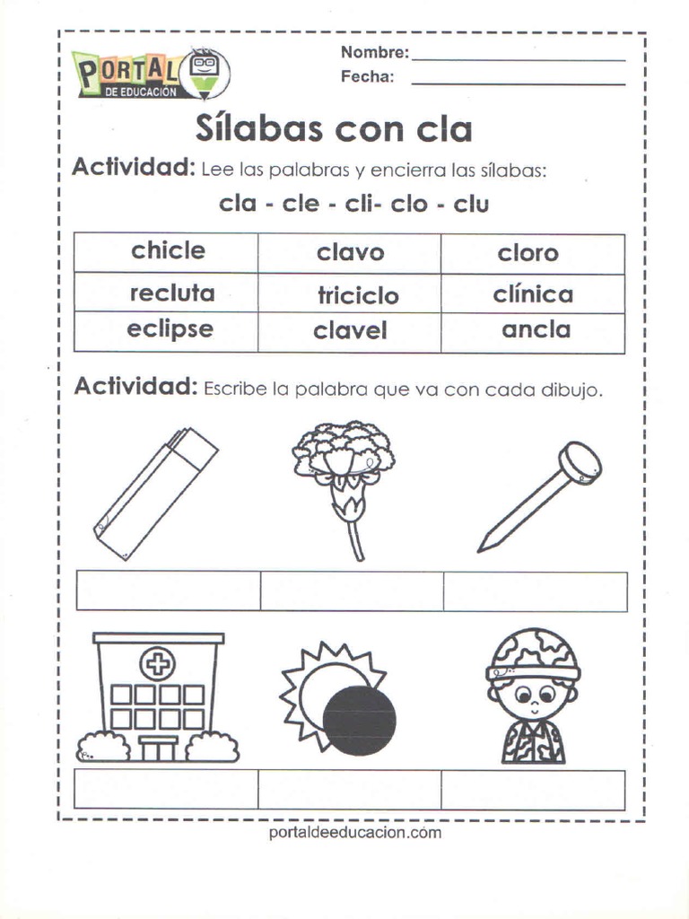 Silabas CL | PDF