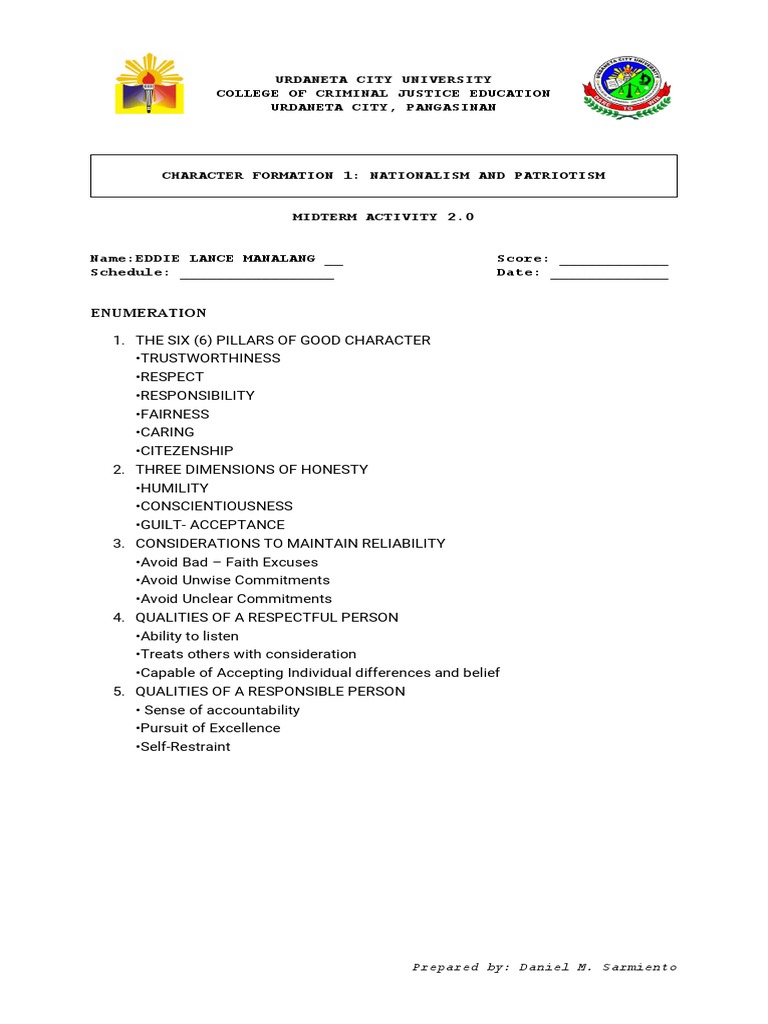 CFLM 1 Midterm Activity (2.o-Dms) | PDF