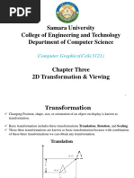 CSEC TRANSFORMATIONS Notes | PDF | Shape | Mirror