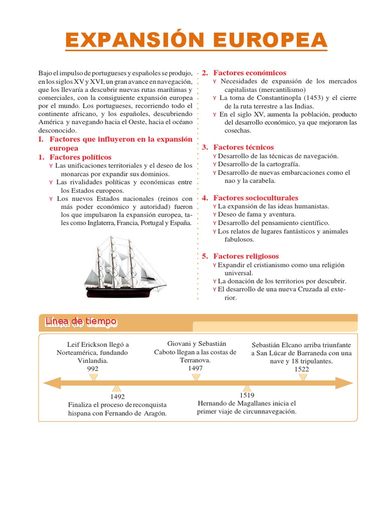 Causas y Efectos de la Expansión Europea | PDF | Cristobal colon | Edad ...