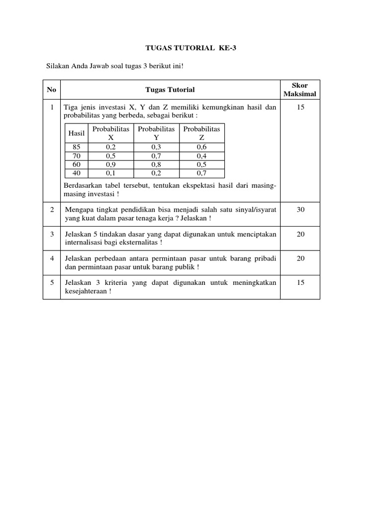 TUGAS TUTORIAL KE-3-espa4221 | PDF