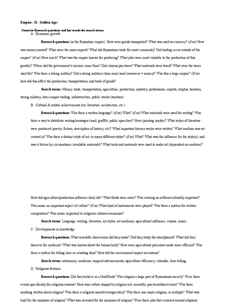 Maddie Yates - Byzantine Empire Research Document | PDF | Byzantine ...