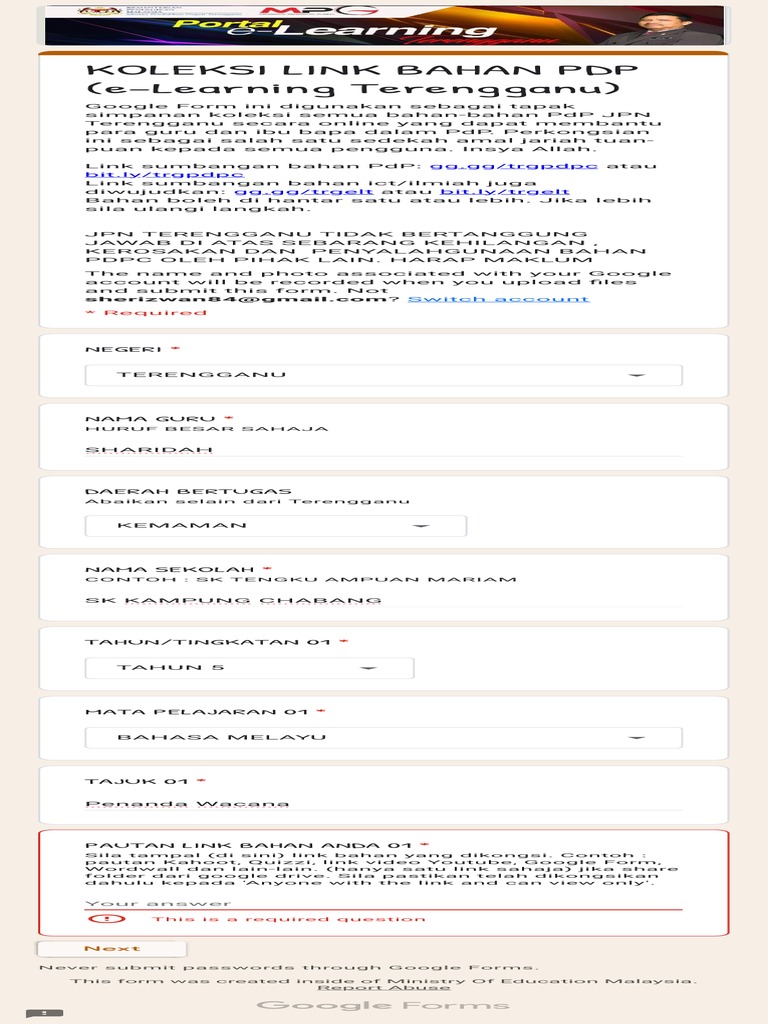 KOLEKSI LINK BAHAN PDP (E-Learning Terengganu) | PDF