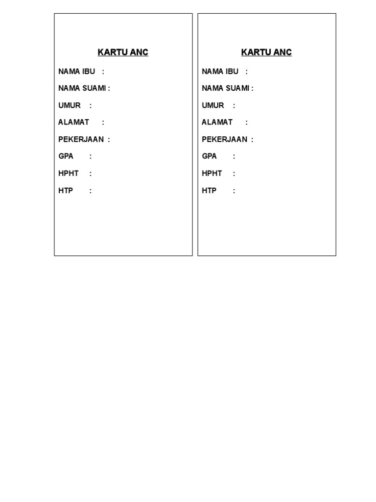 Kartu Anc | PDF