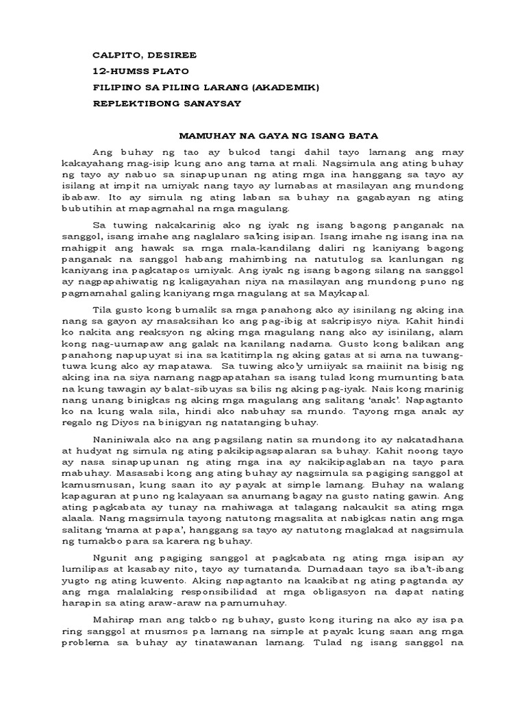 SANAYSAY | PDF