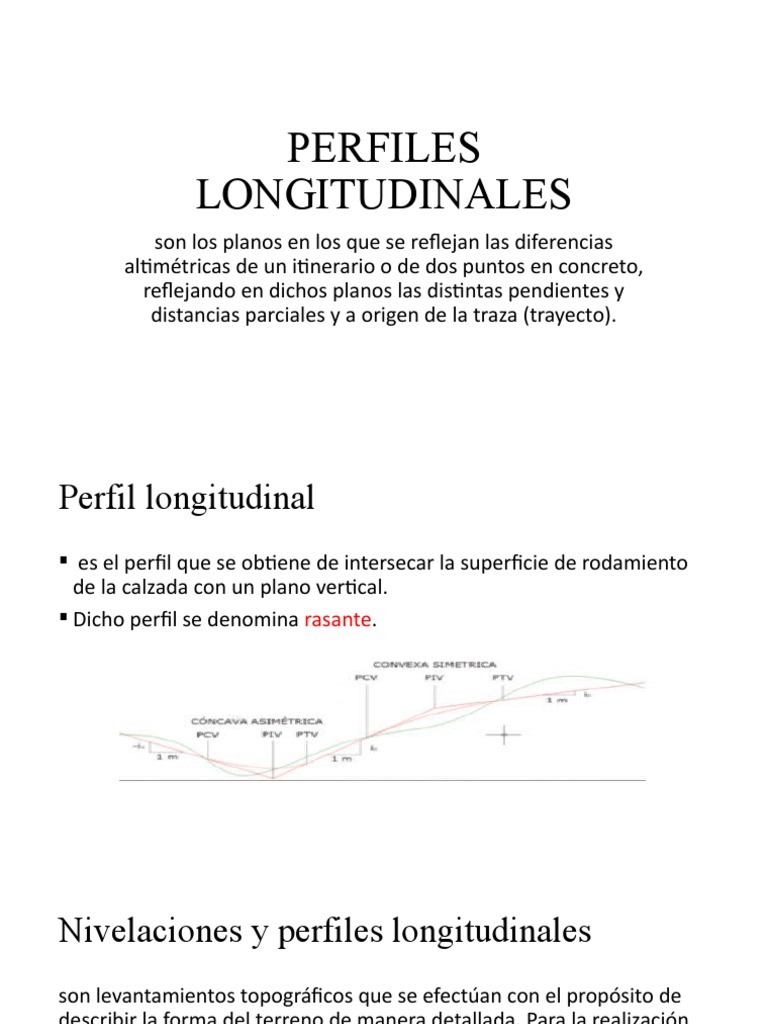 Perfiles Longitudinales | PDF