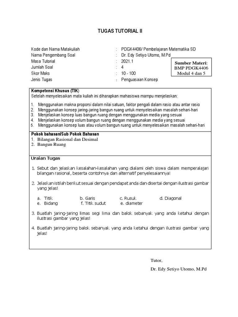 Tugas Tutorial 2 | PDF