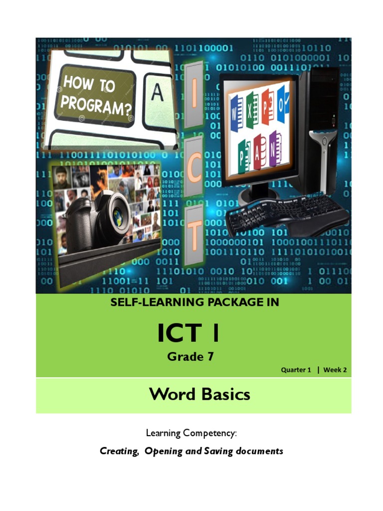 Word Basics: Grade 7 | PDF | Microsoft Word | Computer File