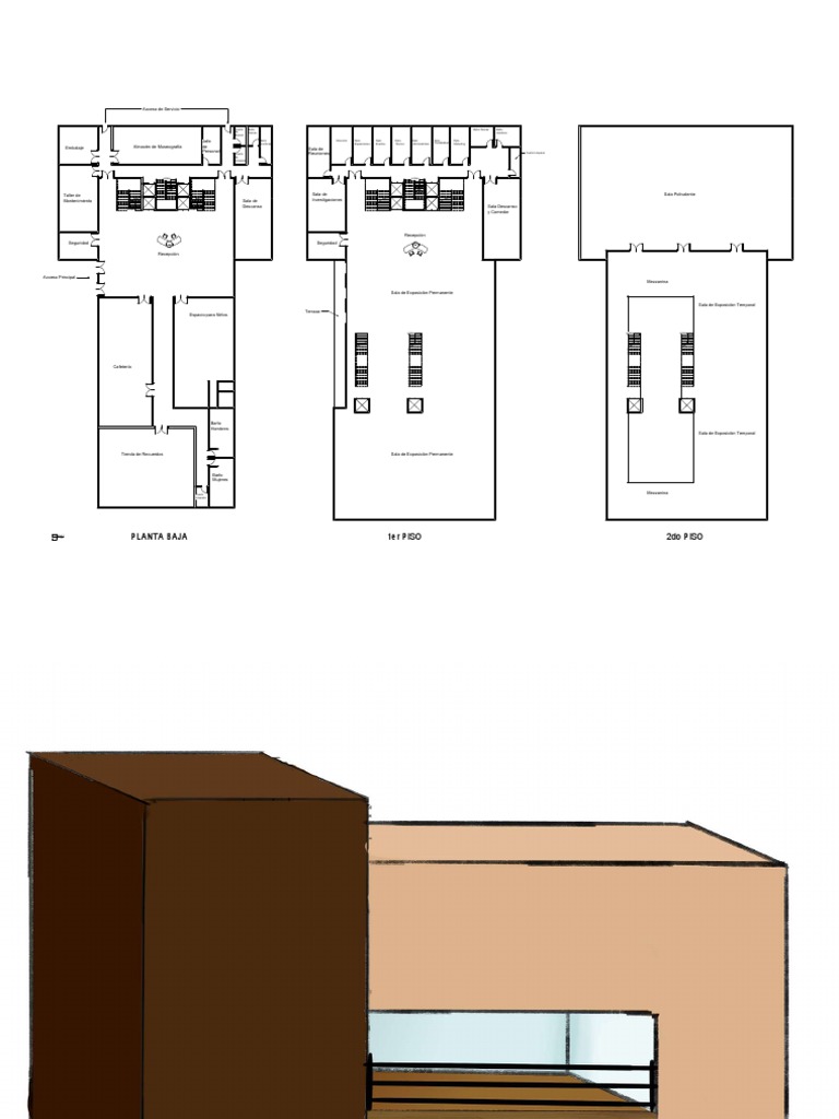 Distribución de Espacios en Museos | PDF | Museo | Edificios educativos
