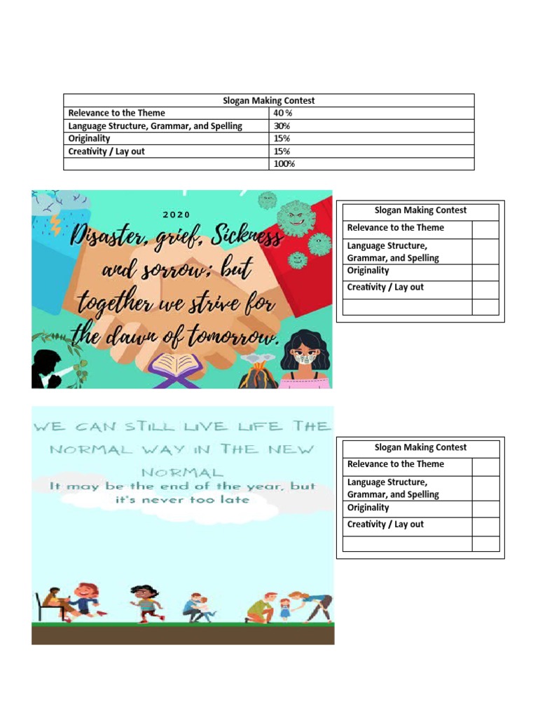 Slogan Making Contest | Download Free PDF | Linguistics | Human ...