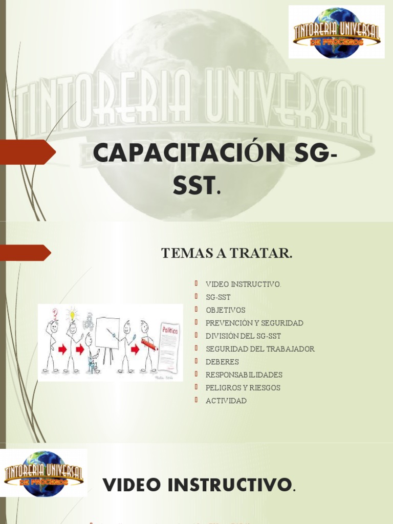 Capacitación SG-SST | PDF | Seguridad y salud ocupacional | Bienestar