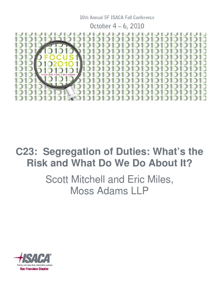Segregation of Duties in Procurement | PDF | Receipt | Invoice