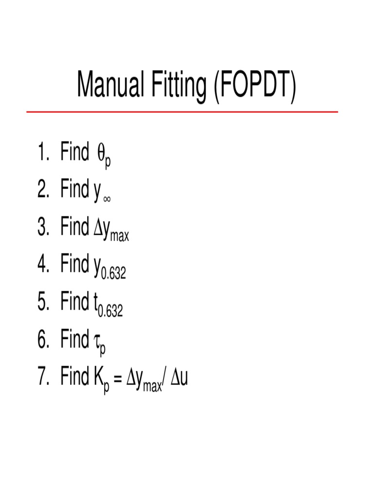 Manual Fitting FOPDT | PDF