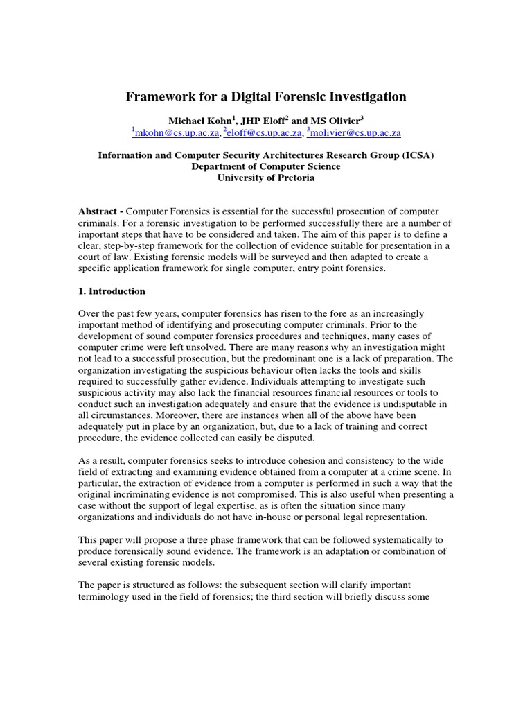 Digital Forensic Method | PDF | Computer Forensics | Digital Forensics