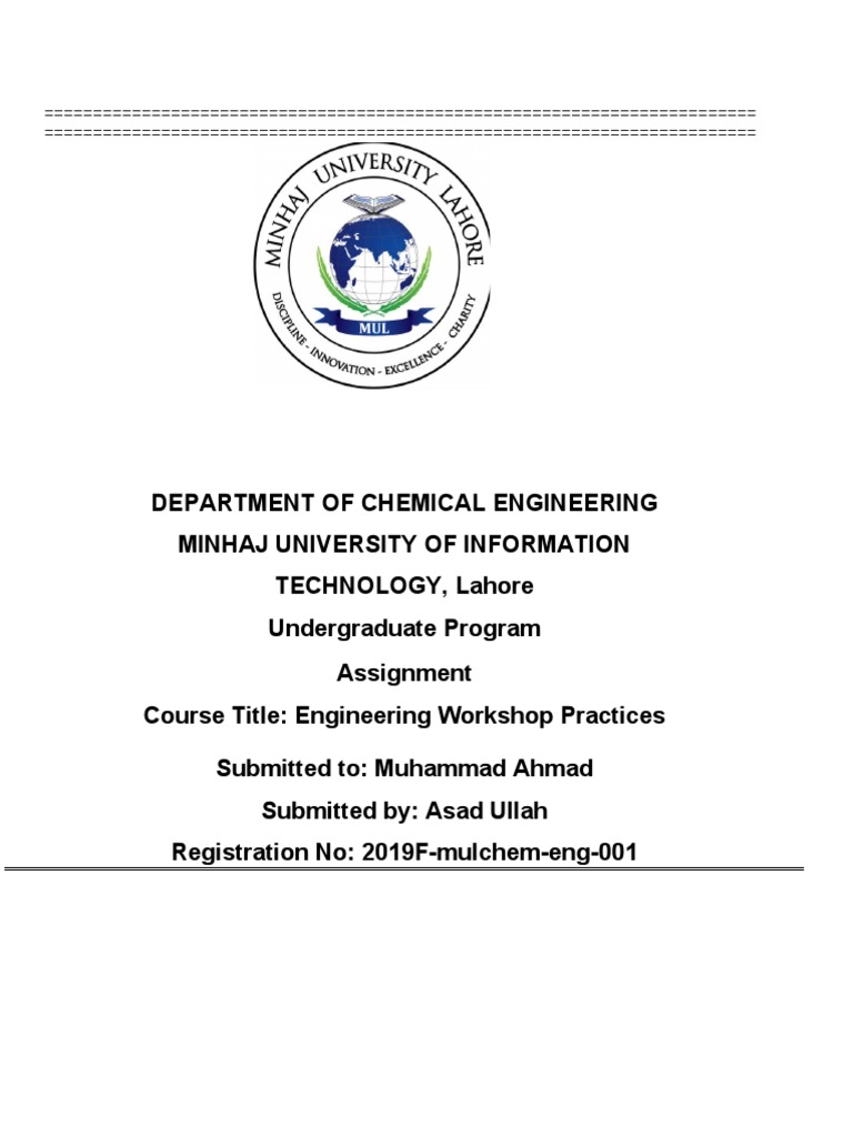 Workshop Assignment | PDF | Welding | Construction