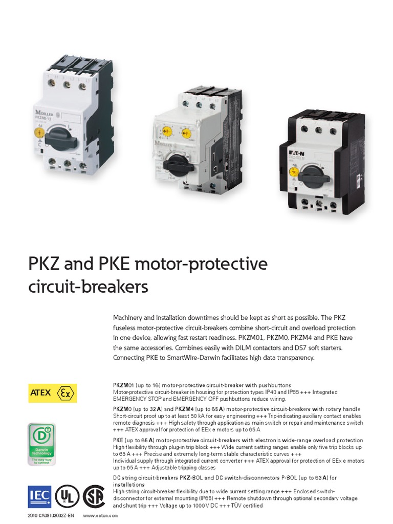 Guardamotor-En. Pkz. Pke | PDF | Power Supply | Switch