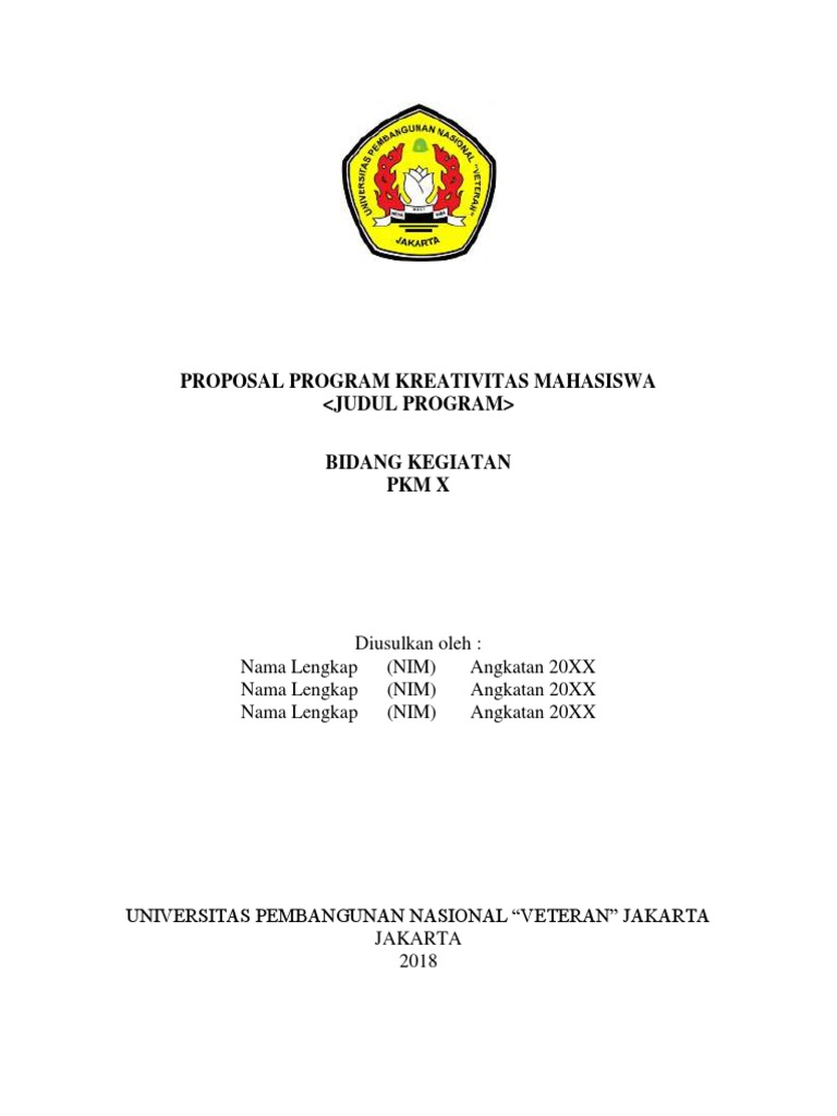 Format Proposal PKM | PDF