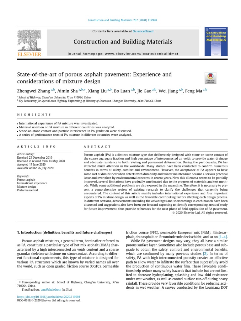 Porous Asphalt: Design and Challenges | PDF | Road Surface | Asphalt