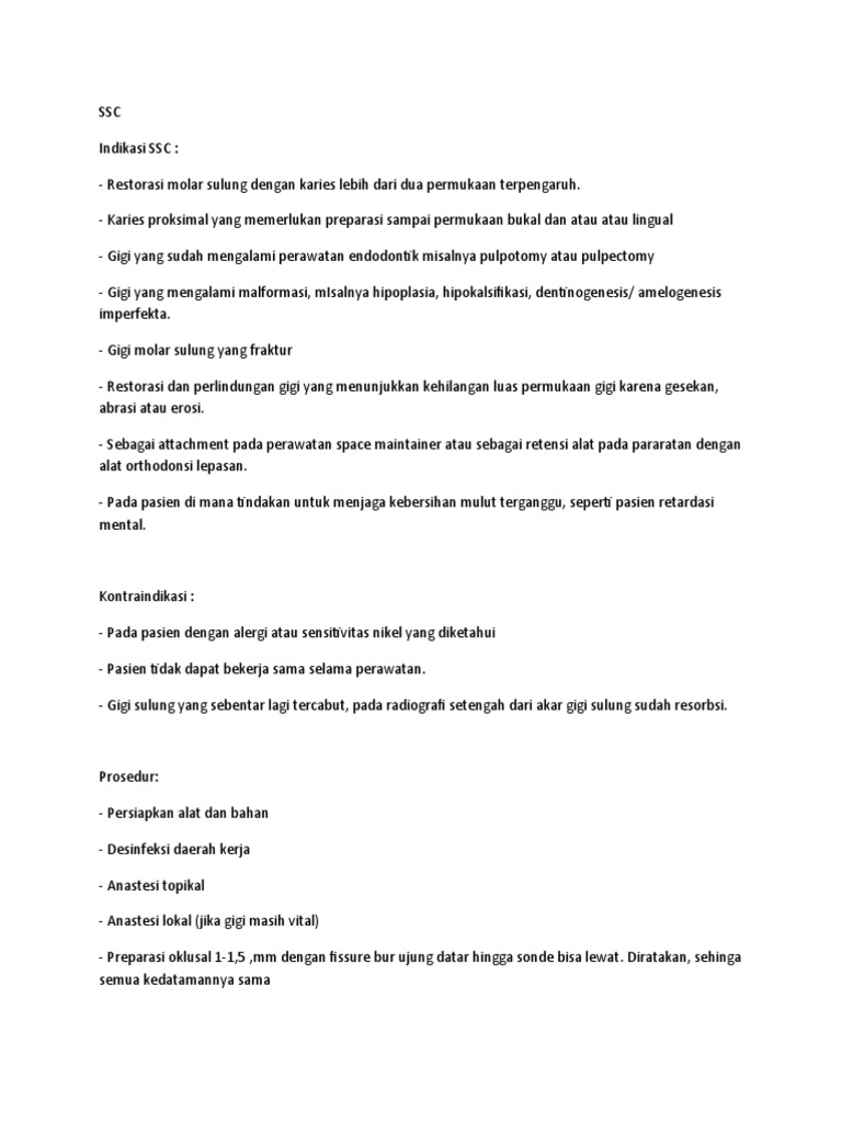 Indikasi dan Prosedur SSC pada Anak | PDF | Griya & Taman | Sains ...