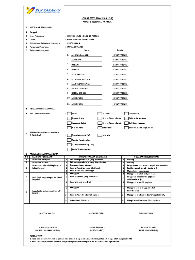 JSA-Format GP-1 | PDF