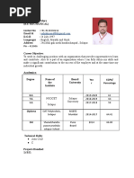 IIM A Resume Format For Freshers | PDF | Mechanical Engineering | Schools