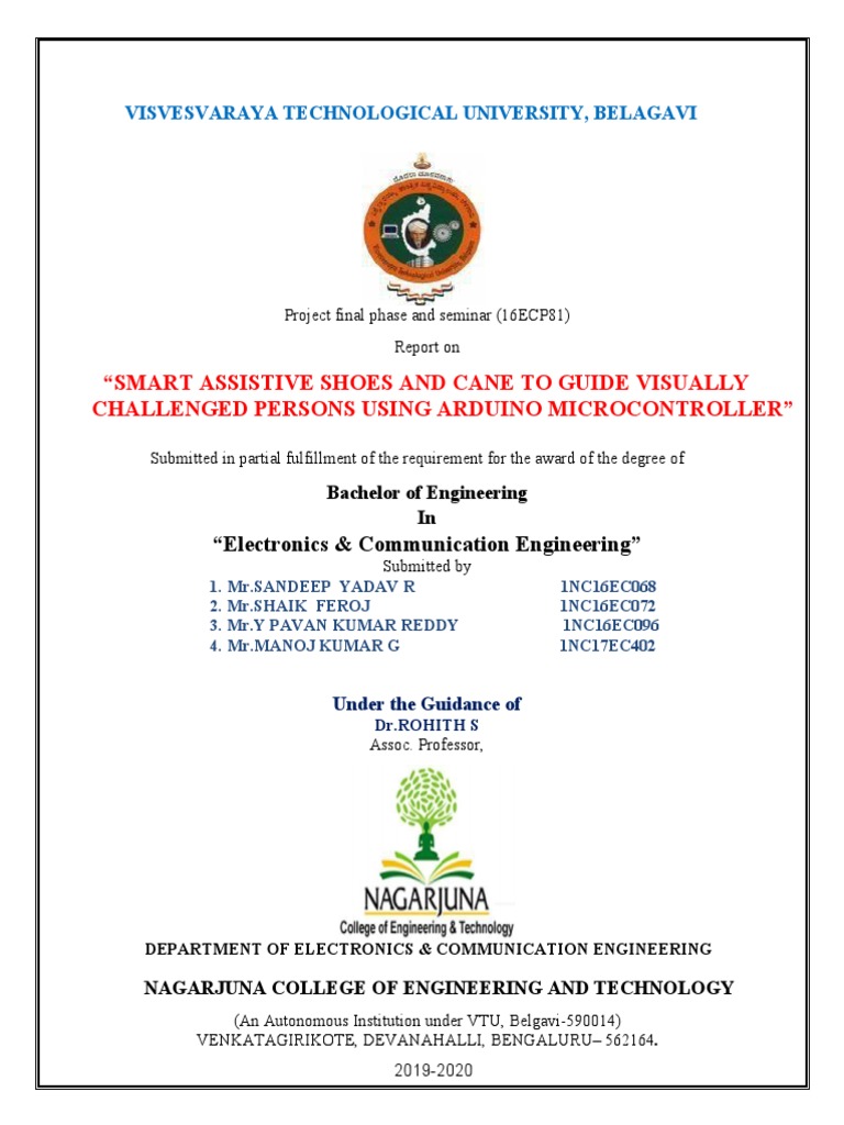 Smart Assistive Shoes and Cane To Guide Visually Challenged Persons ...